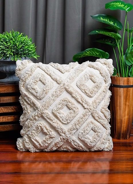 Buy Vivid Veda Decorative Tufted Throw Pillow Cover with Diamond ...