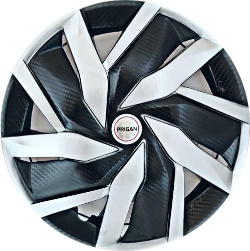 PRIGAN Wheel Cover for Maruti Omni 12 Inch Black Silver Wheel Cap ...