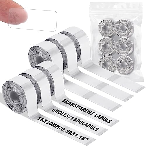 Amazon.com : Censen 6 Rolls Label Maker Tape Compatible with Memoking ...