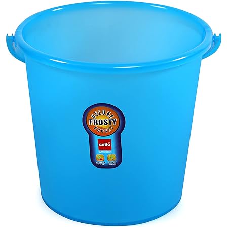 Cello Plastic Frosty Bucket Delux , Blue , 20 Litre : Amazon.in: Home ...