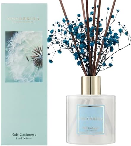 Cocorrína Reed Diffuser Sets - 200ml Soft Cashmere Diffuser with 8 Sticks Home Fragrance for ...