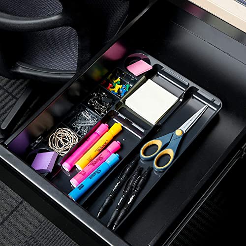 Snapklik.com : 1InTheOffice Plastic Desk Drawer Organizer Tray