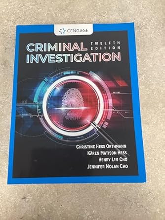 Criminal Investigation (MindTap Course List): Hess, Kären, Hess ...
