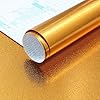 Feisoon Gold Texture Contact Paper Peel and Stick Wallpaper Kitchen ...