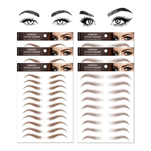 4D Hair-Like Eyebrow Tattoo Stickers,Tattoo Brow Stick on Eyebrows 6 ...
