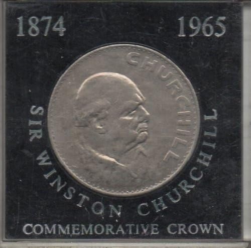 1965 SIR WINSTON CHURCHILL COMMEMORATIVE CROWN COIN IN CASE : Amazon.co ...