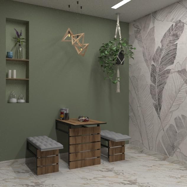 BERA DESIGN SMART FURNITURES Wooden Wall Mounted Folding Table - Space ...