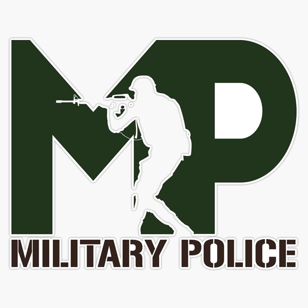 Amazon.com: Military Police MP Crossed Pistols Insignia Vinyl Decal ...