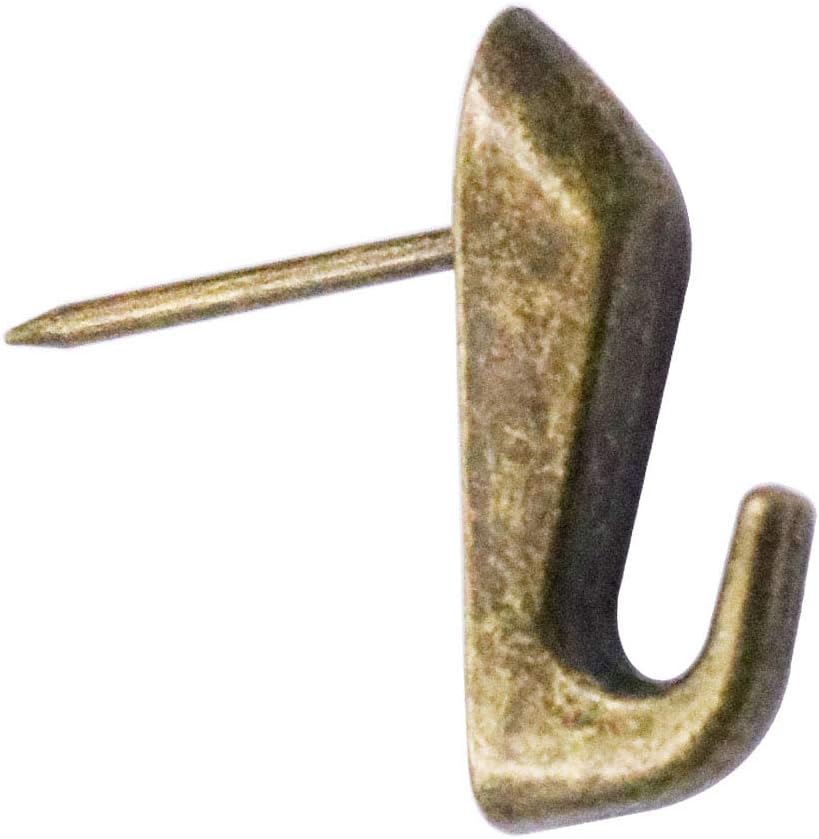 Hillman 122393 Large Wall Biter Picture Hangers Brass Finish 60lbs ...
