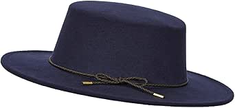 Port Classic Hipster Preacher Tiller Felt Hat (Navy) at Amazon Men’s ...