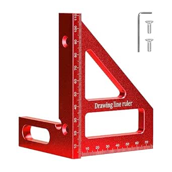 Marking Ruler,SIUKE Aluminum Alloy Multi Angle Measuring Ruler ...