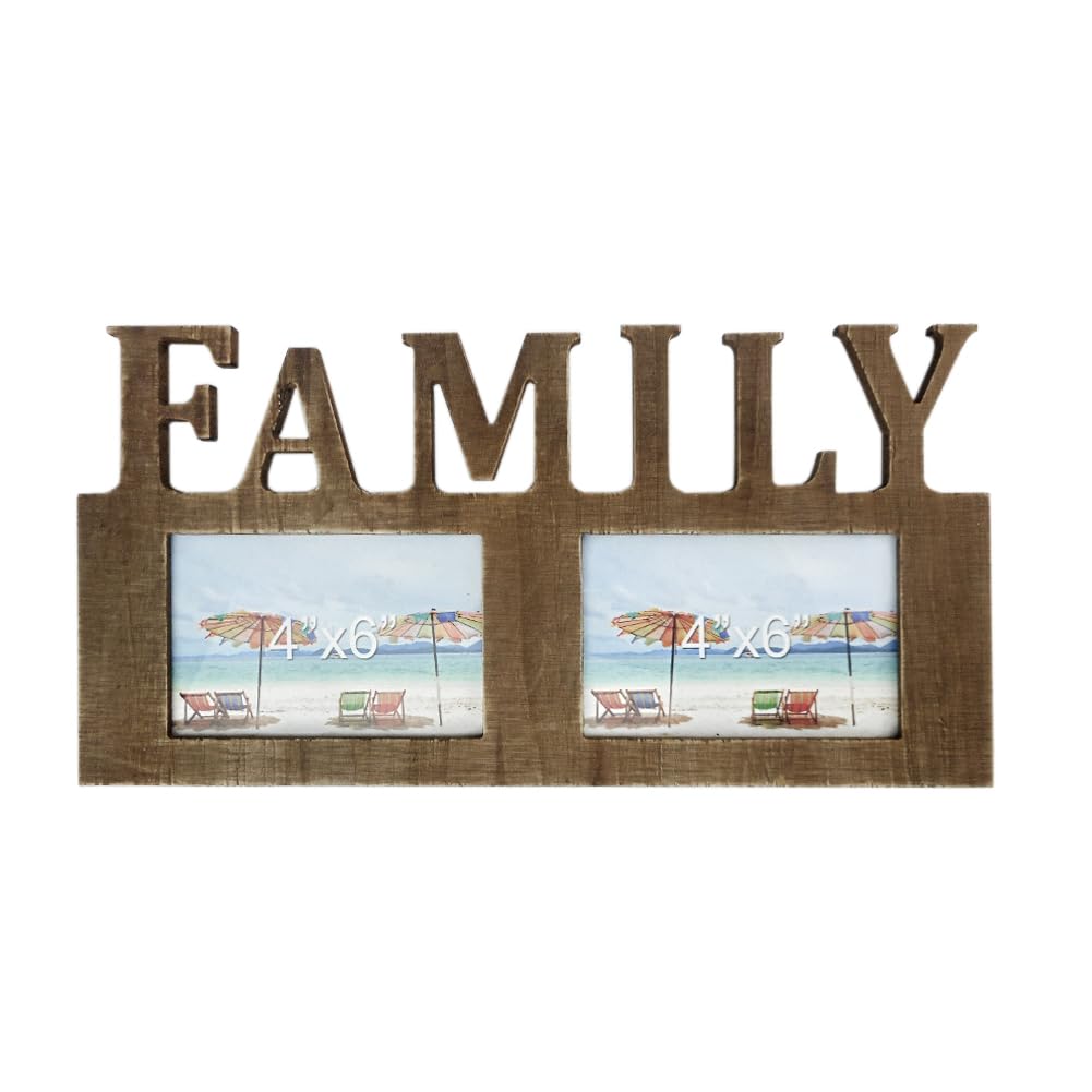 Amazon.com - Fosinz Family Picture Frame 4x6 Wood Photo Frames 2 ...