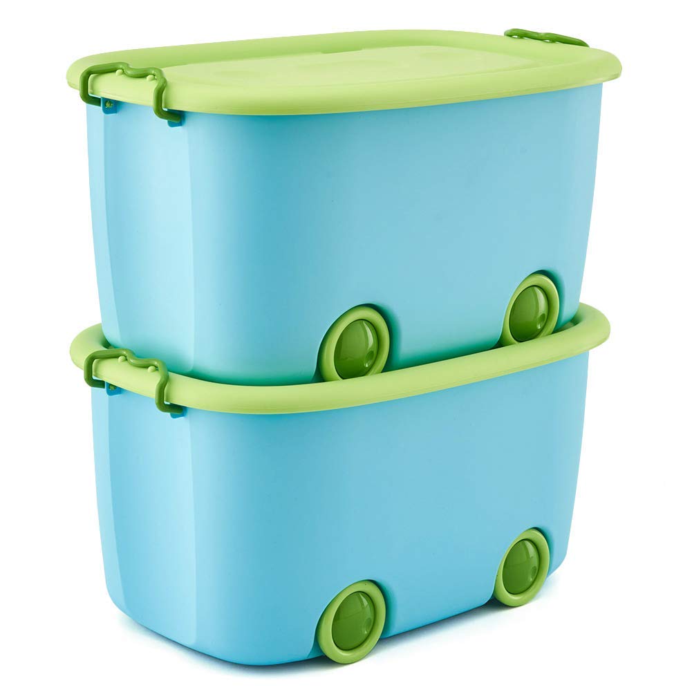 Ginoya Brothers Multi Functional Plastic Stack Able Round Organizer 2 Pcs Storage Box With Lid ginoya-brothers-multi-functional-plastic-stack-able-round-organizer-2-pcs-storage-box-with-lid