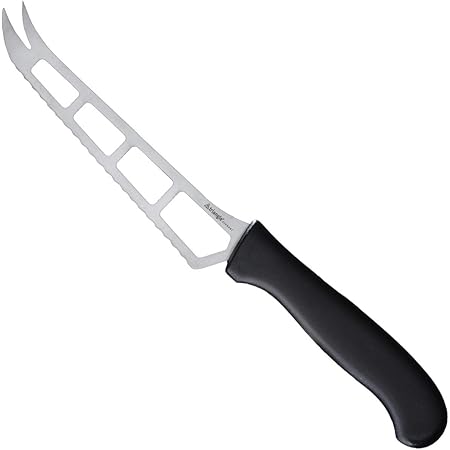 Amazon.com: Berard Acero Olive Wood Serrated Cheese Knife With ...