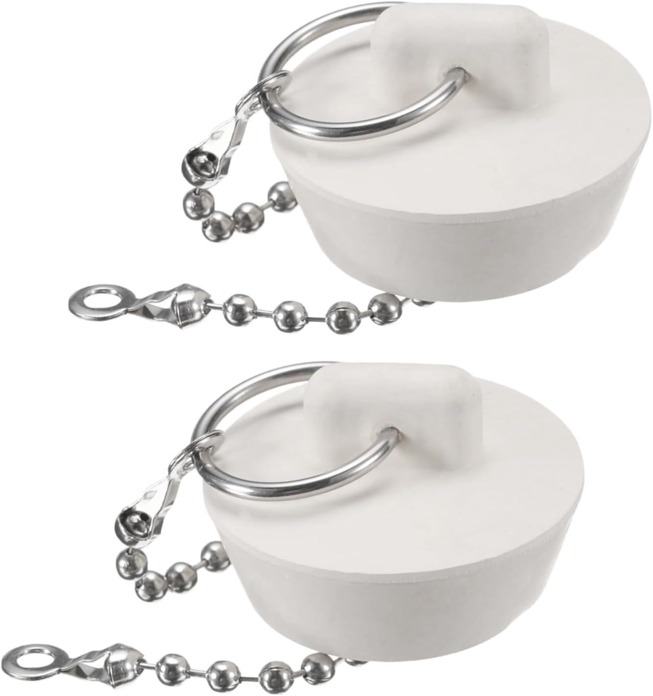 Amazon.com: uxcell 2Pcs Rubber Drain Stopper with Chain and Hanging ...