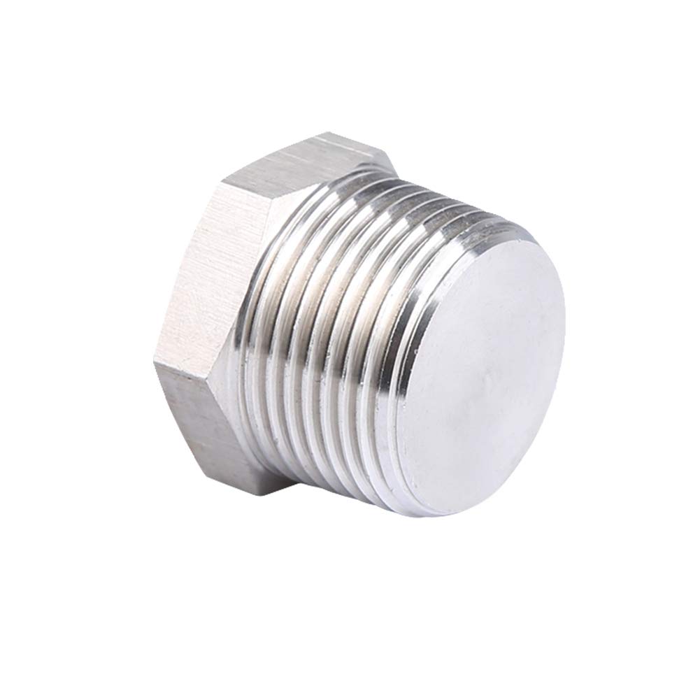Amazon.com: Feelers 1" NPT Male Outer Hex Head Thread Plug Pipe Fitting ...