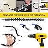 36pcs Flexible Drill Bit Extension Set, Including 105° Right Angle ...