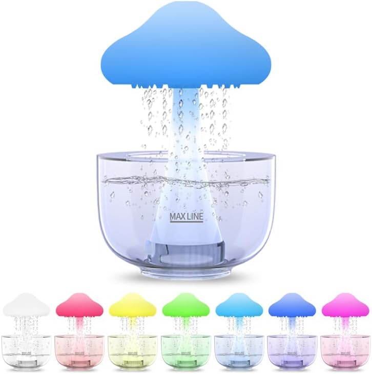 Amazon.com: Rain Cloud Humidifier Water Drip, Mushroom Humidifier ...