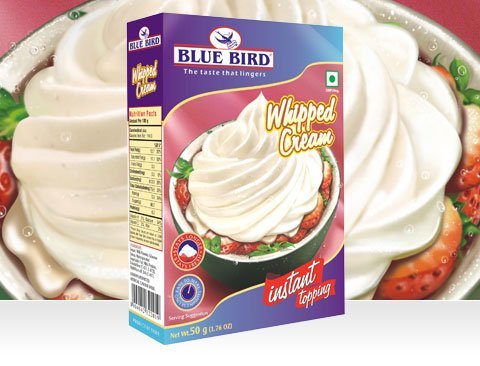 Bird In Blue Whipped Cream Powder, 50gm : Amazon.in: Grocery & Gourmet ...