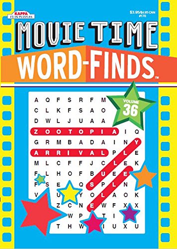 Movie Time Word-Finds Puzzle Book-Word Search Volume 36: Kappa Books ...