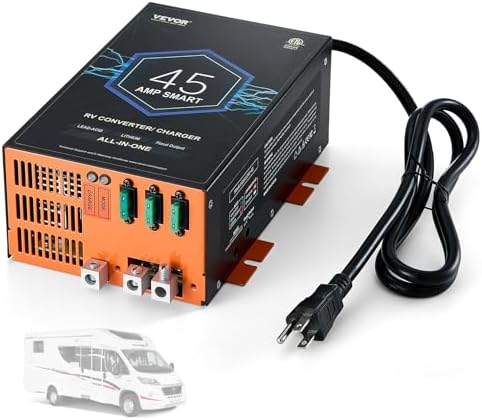 VEVOR RV Converter, 45 Amp, 110V AC to 12V DC RV Power Converter ...