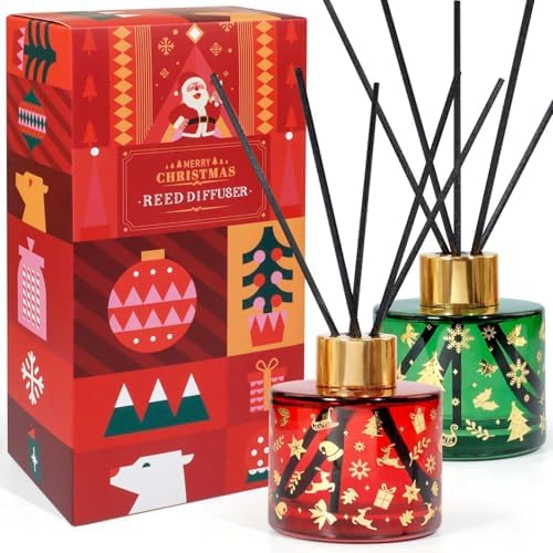 Christmas Reed Diffuser, Home Fragrance Diffuser Festive Aromas for ...