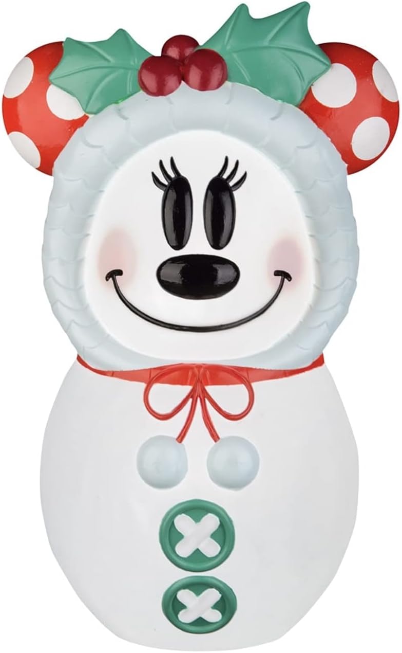Amazon.com: Gemmy Disney Gemmy Minnie Mouse Blow Mold Snowman Lighted ...