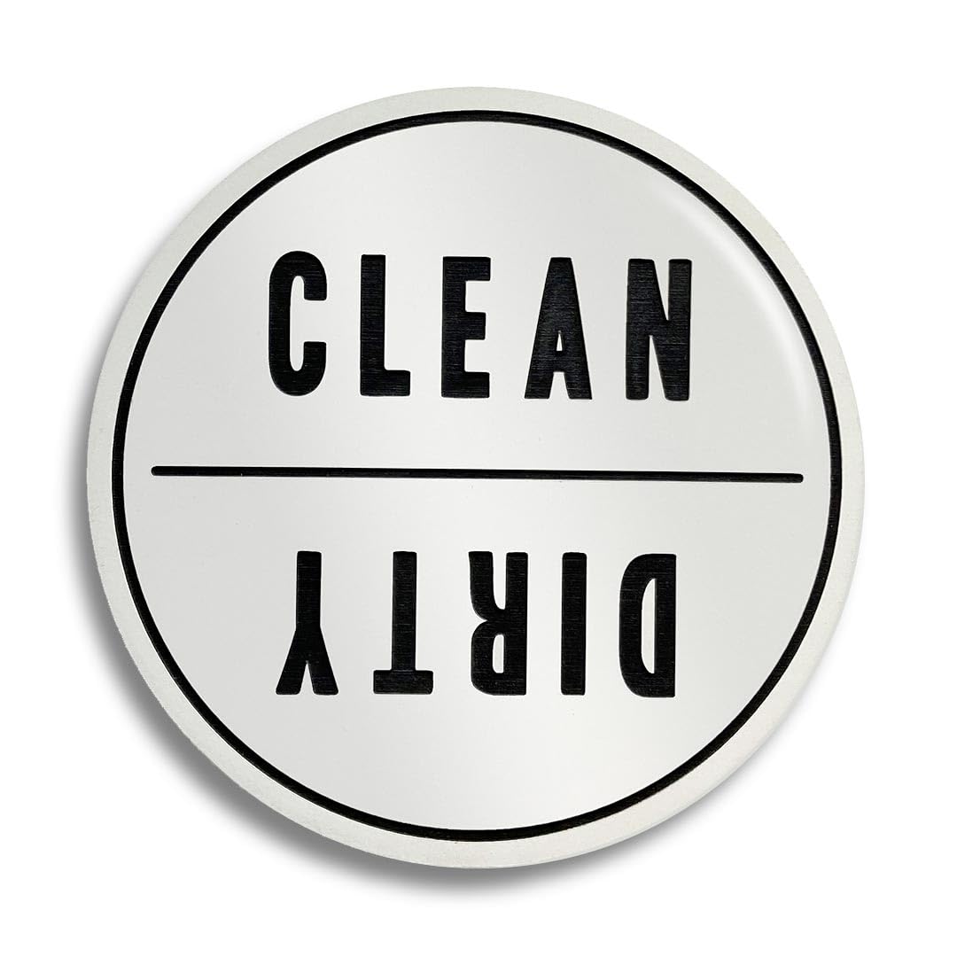 Amazon.com: Clean Dirty Dishwasher Magnet Sign | Stylish and Functional ...