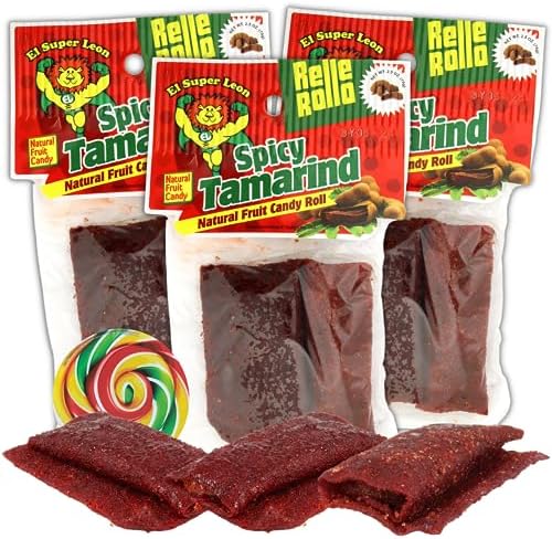 Amazon.com : Needzo Spicy Tamarind Mexican Candy, Chili Gummy Roll Up ...