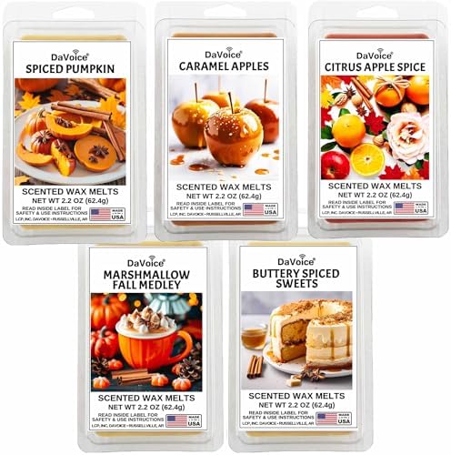 Amazon.com: Fall Scented Wax Melts, Soy Wax Cubes for Wax Warmer, 6 x2 ...