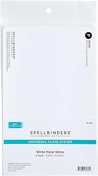 Amazon.com: SPELLBINDERS PAPERCRAFTS, INC Mylar Shim 2/PKG White, Multi