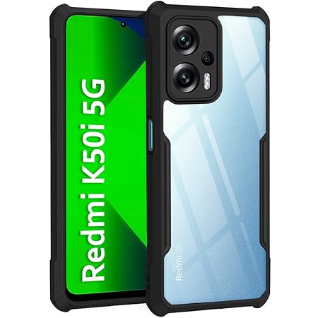 WOW IMAGINE Shockproof Crystal Clear Redmi K50i 5G Back Cover Case ...