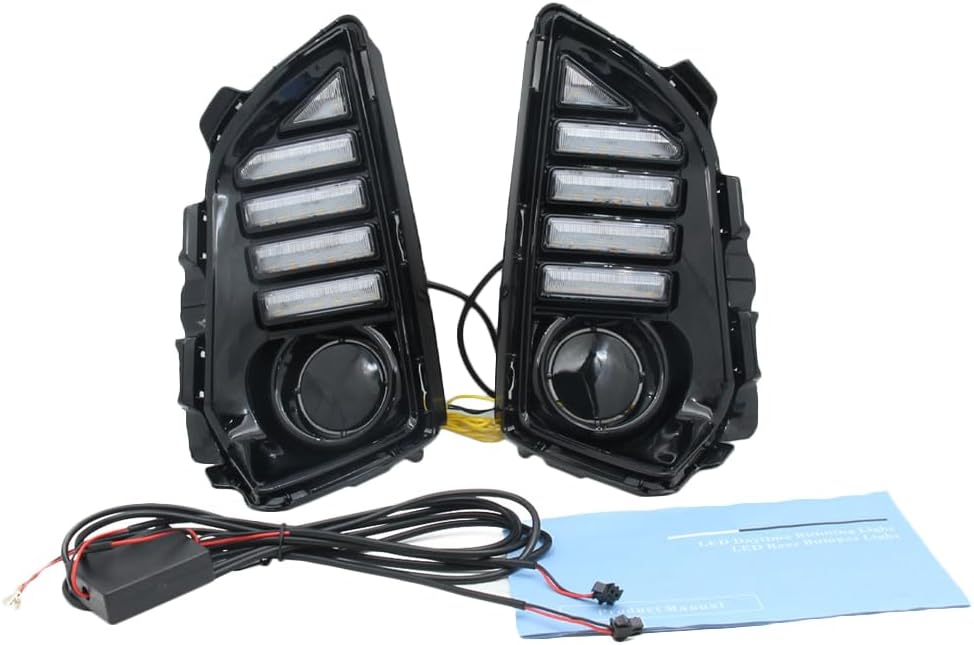 Amazon.com: KACEPAR Dual Color White DRL Daytime Running Light/Amber Turn Signal, 2022-2023 ...