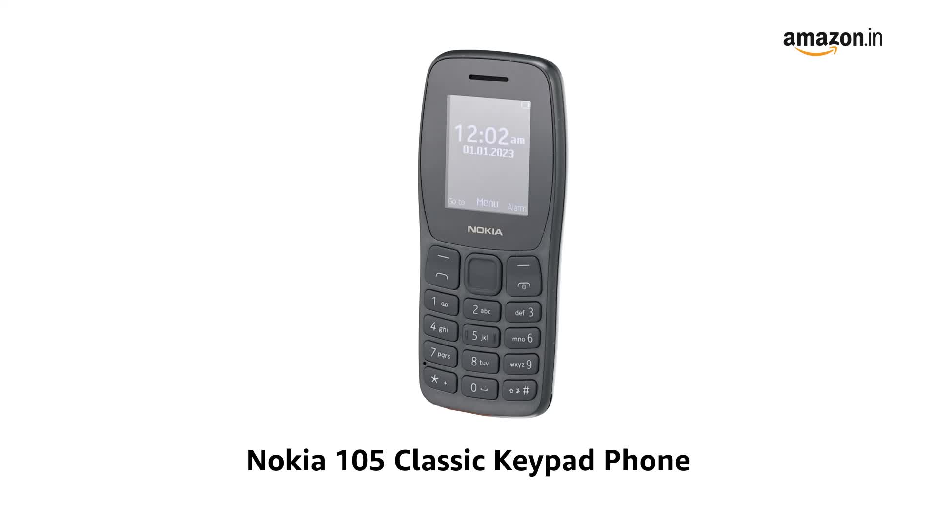 Watch Nokia 105 Classic | Single SIM Keypad Phone with Built-in UPI ...