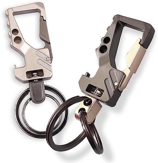 PZMO Heavy Duty Key Chain with Bottle Opener, 2 Pack Car Key Chains ...