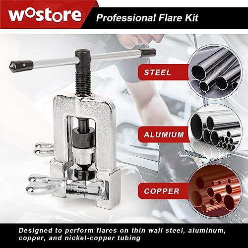 Snapklik.com : Wostore Professional Brake Line Flare Kit For Single ...