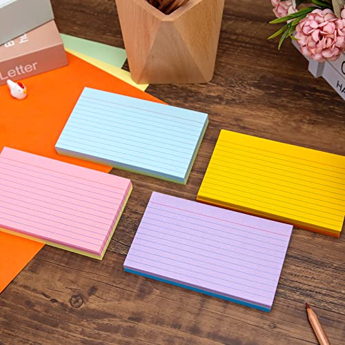 Snapklik.com : Colorful Index Cards, 272PCS Flash Cards Ruled Notecards ...