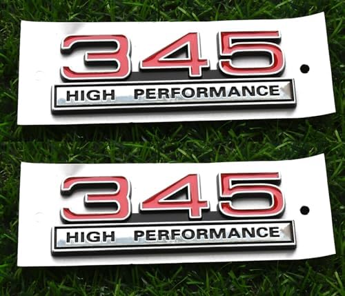 Amazon.com: 2pcs 345 5.7 Liter High Performance Engine Emblems Badge 3D ...