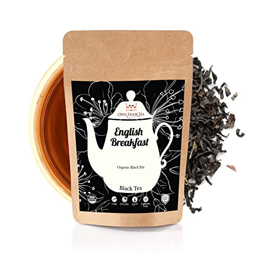 Amazon.com : Open Door Tea - English Breakfast | Organic Black Tea ...