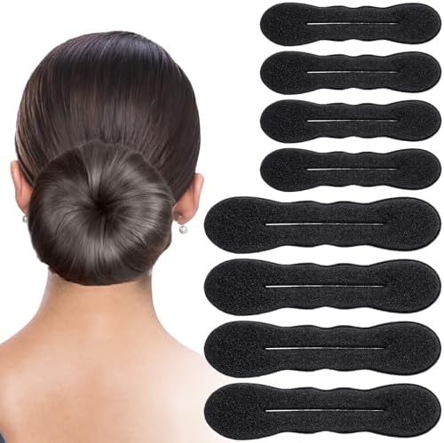 Amazon.com: 10 PCS Hair Bun Maker for Women Lazy Hair Curler Bun Clips ...
