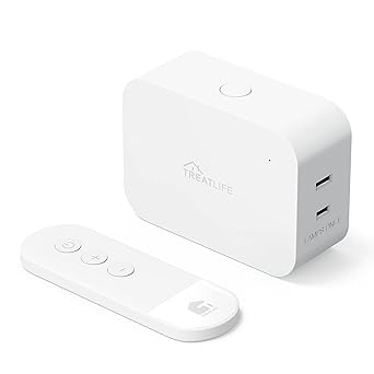TREATLIFE 2 in 1 Dimmer Plug with Remote, No Smart Features, Wireless ...
