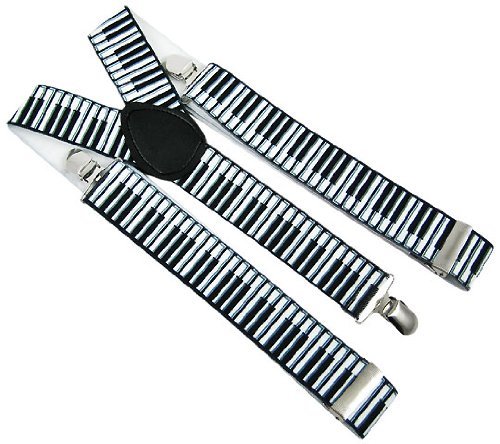 Buy Black / White Piano Key Suspenders Braces Keyboard at Amazon.in