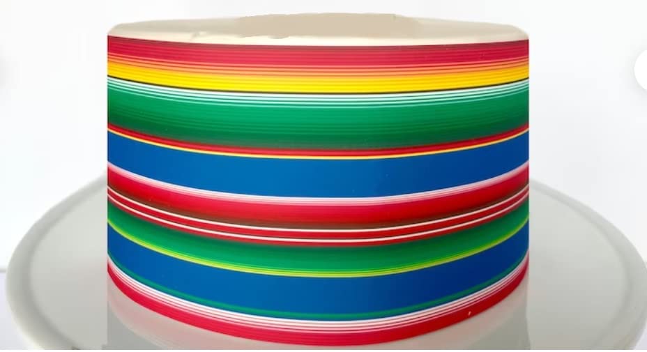 Edible Serape Design Cake Border Edible Cake Topper Edible Cake ...