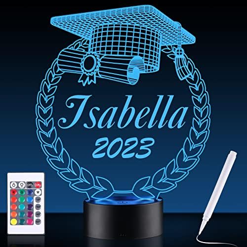 Personalized Graduation Lamp, Gifts for Her or Him, Class of 2023 ...