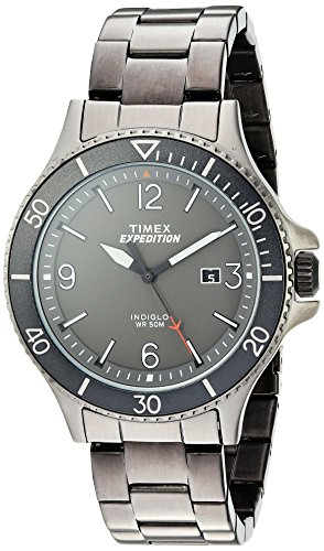 Timex Men's TW4B15000 Expedition Ranger Solar Accent Leather Strap ...