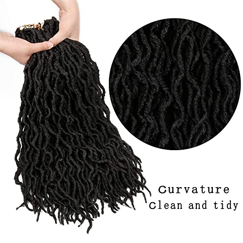 YYQXZG 24 Inch Wavy Gypsy Locs Crochet Hair for Black Women Locs ...
