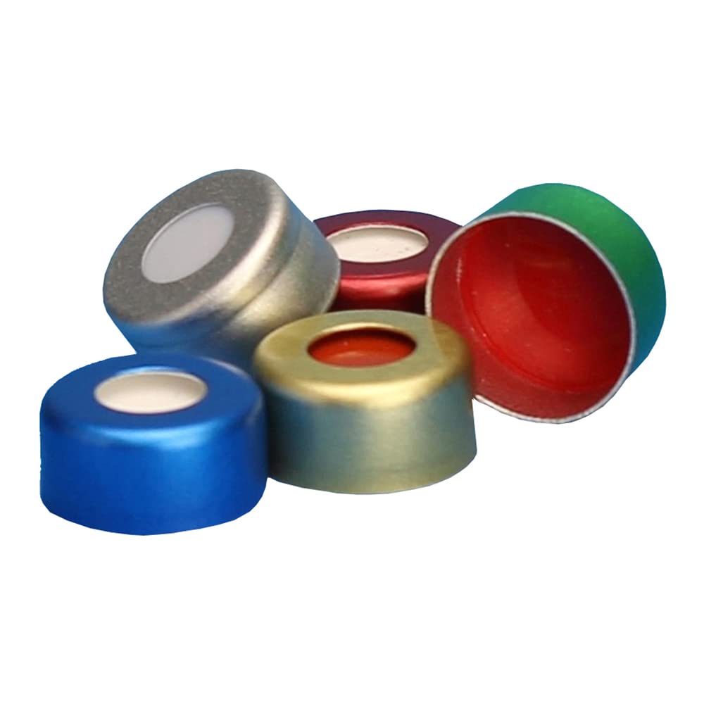 JG Finneran 5170-11 Aluminum Seal, 11mm Cap Size, Black Viton Septum ...