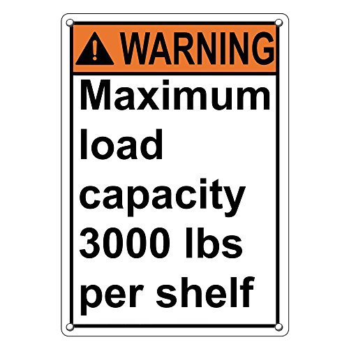 Weatherproof Plastic Vertical ANSI Warning Maximum Load Capacity 3000 ...