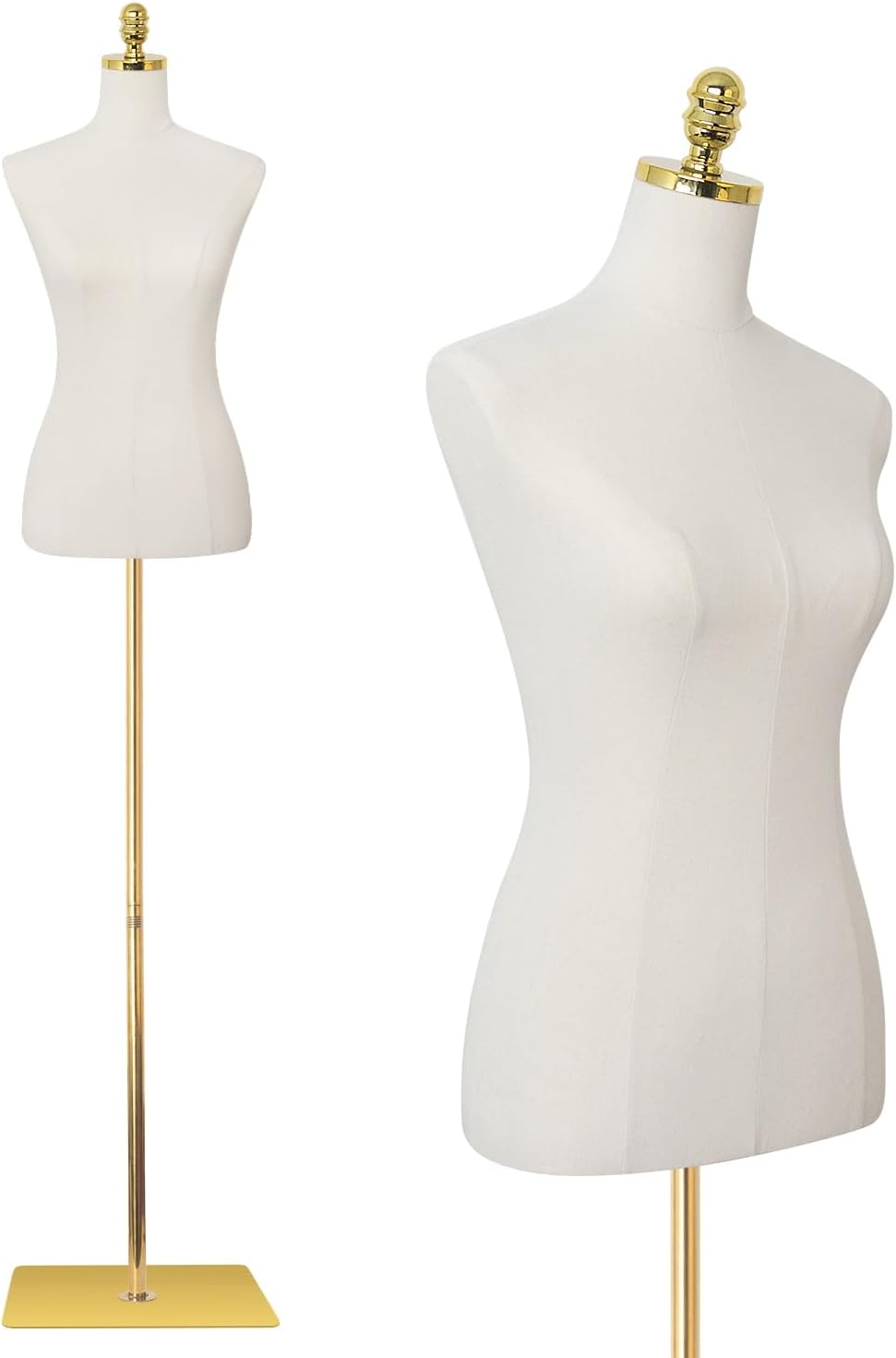Amazon.com: SHAREWIN Mannequin Torso Dress Form 40.55-73.23 Inch Height ...