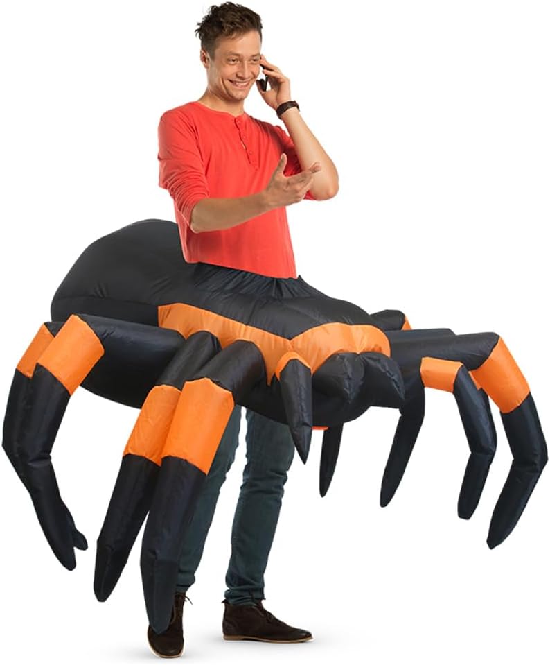 Amazon.com: JASHKE Inflatable Spider Costume Spider Halloween Costumes ...